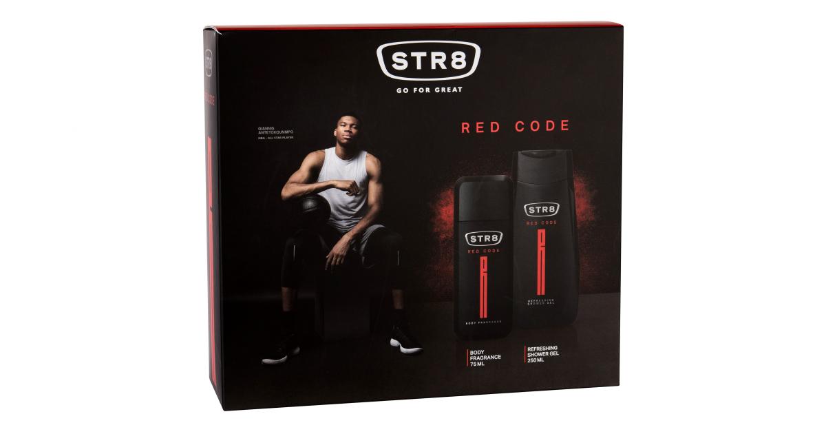 STR8 Red Code Darilni set deodorant 75 ml + gel za prhanje 250 ml ...