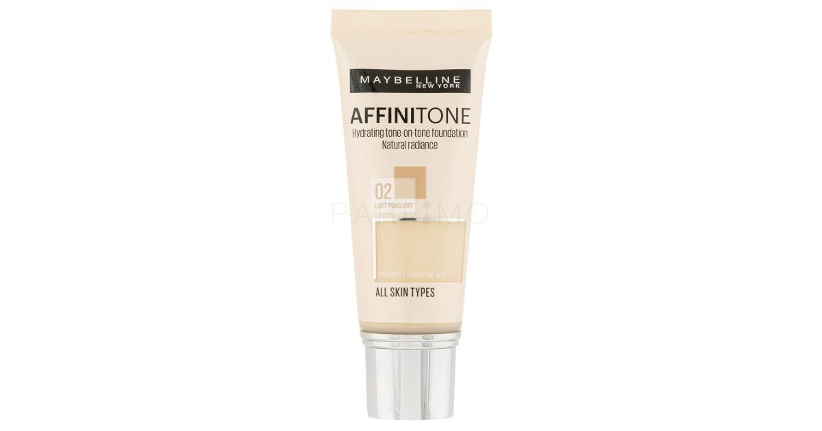 Maybelline Affinitone Puder za ženske 30 ml Odtenek 02 Light Porcelain ...