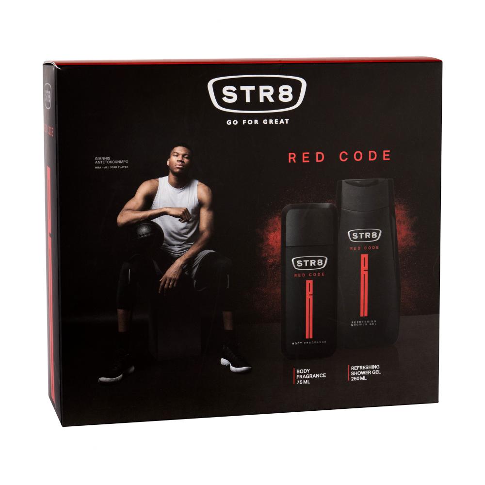 STR8 Red Code Darilni set deodorant 75 ml + gel za prhanje 250 ml ...